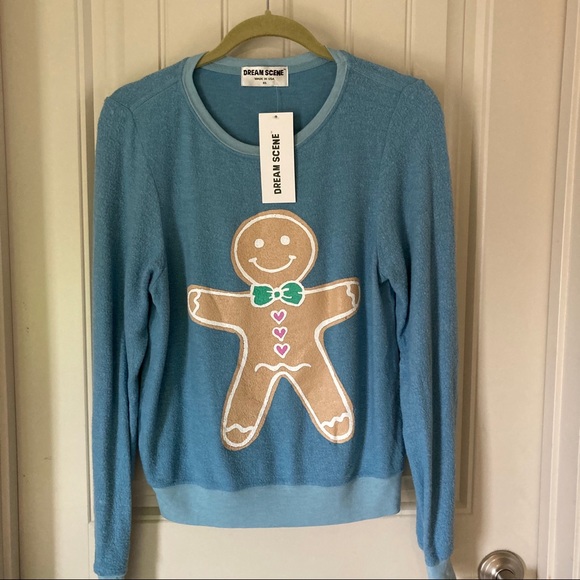 Wildfox | Sweaters | Wildfox Dream Scene Gingerbread Man Sweatshirt ...